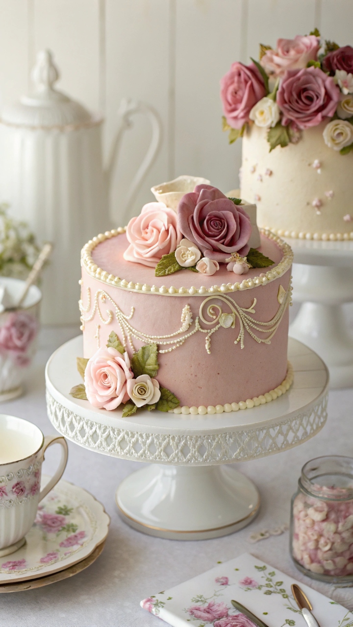 15 Floral Cake Designs for Grandma Using Buttercream Roses - Cooking ...
