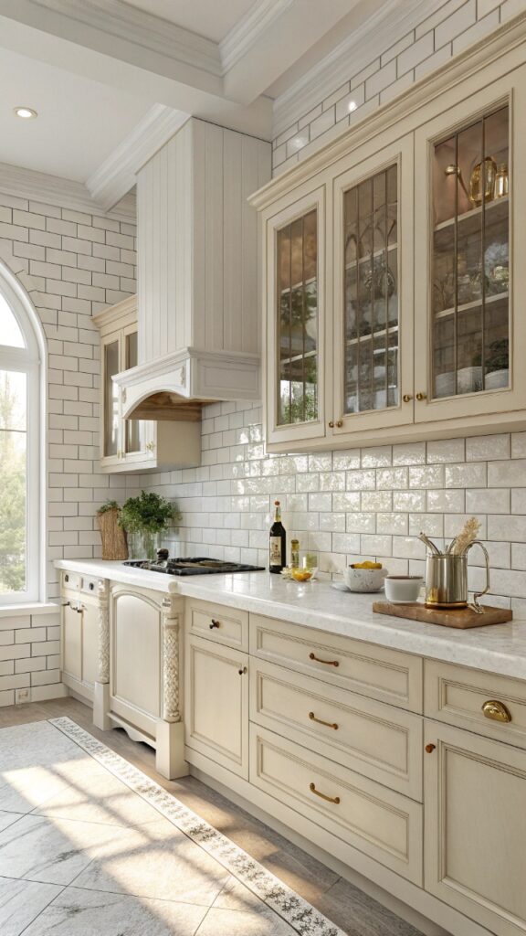 13 Kitchen Ideas with Antique Cream Cabinets That Feel Timeless ...